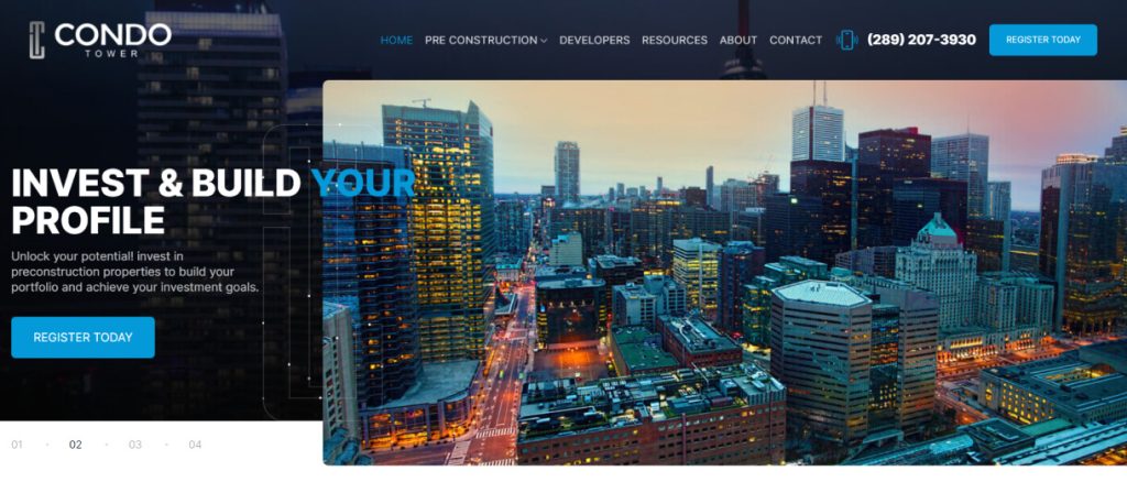 Lead Generation Website For Condo Tower | Gilmedia